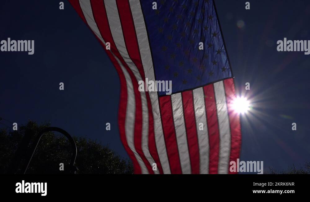 American flag sun shining through Stock Videos & Footage - HD and 4K ...