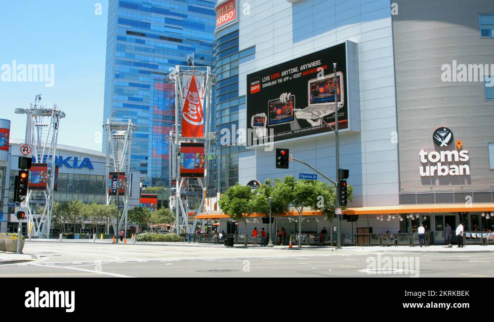 Nokia, now Microsoft Square L.A. Live Center in Los Angeles, California ...