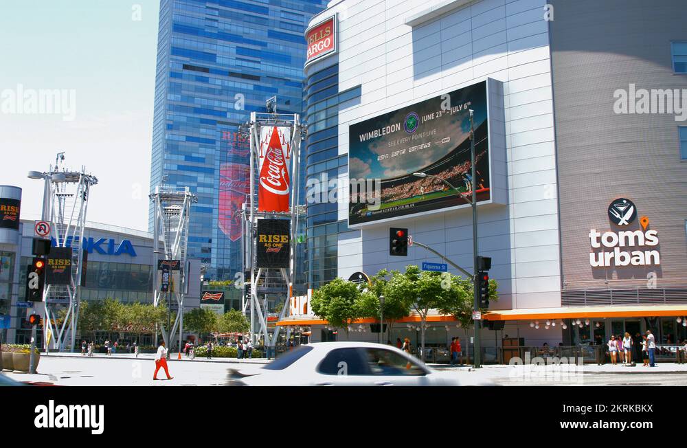 Nokia, now Microsoft Square L.A. Live Center in Los Angeles, California ...