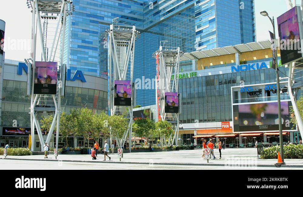 Nokia, now Microsoft Square L.A. Live Center in Los Angeles, California ...