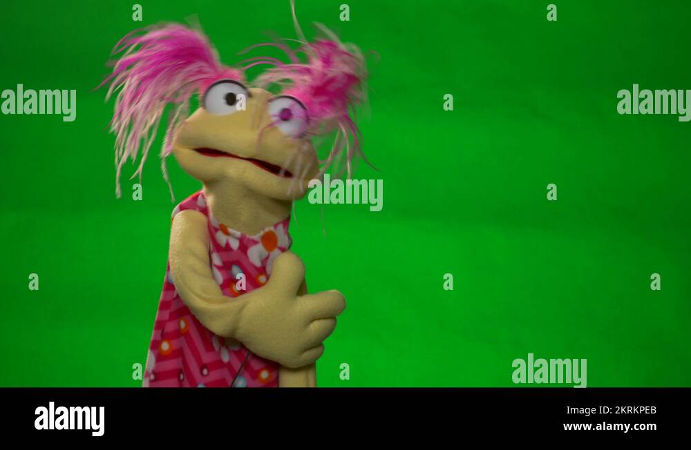 muppet green screen Stock Video Footage - Alamy