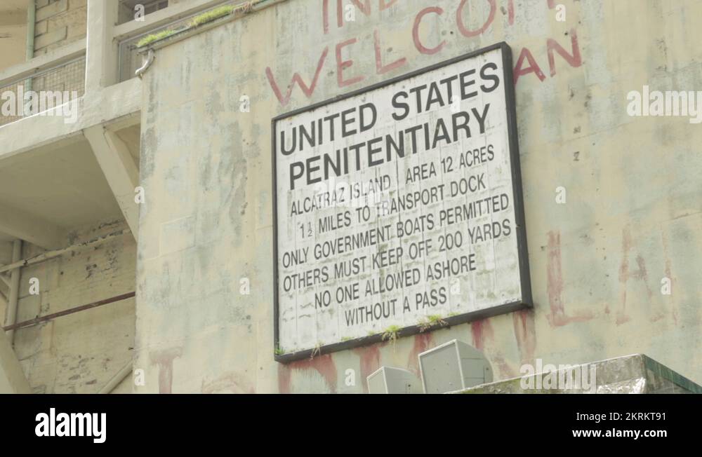 Alcatraz penitentiary sign Stock Videos & Footage - HD and 4K Video ...