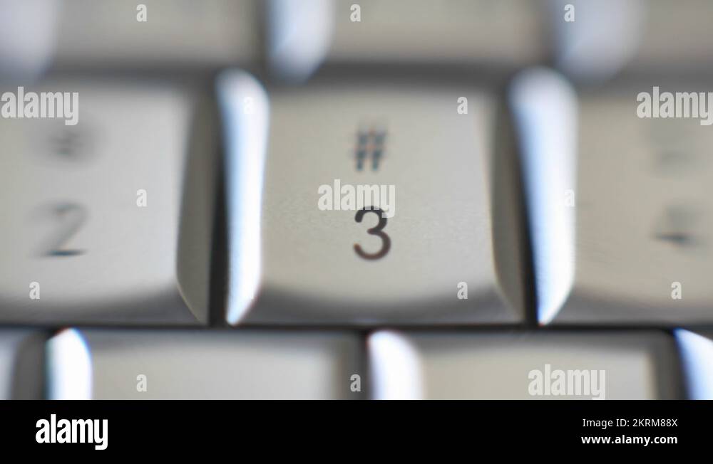 Number 3 key Stock Videos & Footage - HD and 4K Video Clips - Alamy