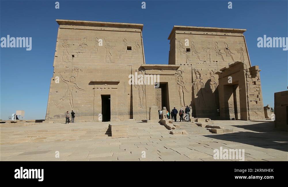 Aswan egypt philae temple isis Stock Videos & Footage - HD and 4K Video ...