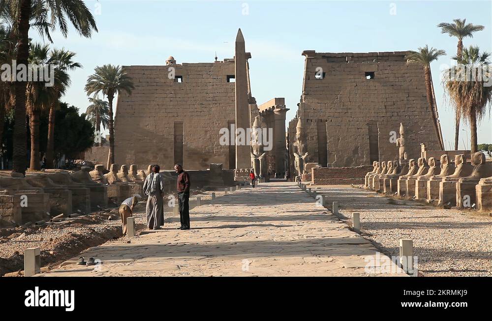 Entrance luxor temple egypt Stock Videos & Footage - HD and 4K Video ...