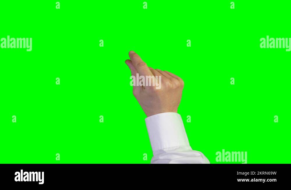 Touchscreen Hand Zoom and Rotate Green Screen Stock Video Footage - Alamy