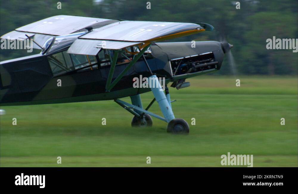 1937 Fieseler Fi 156 Storch Taxi Stock Video Footage - Alamy