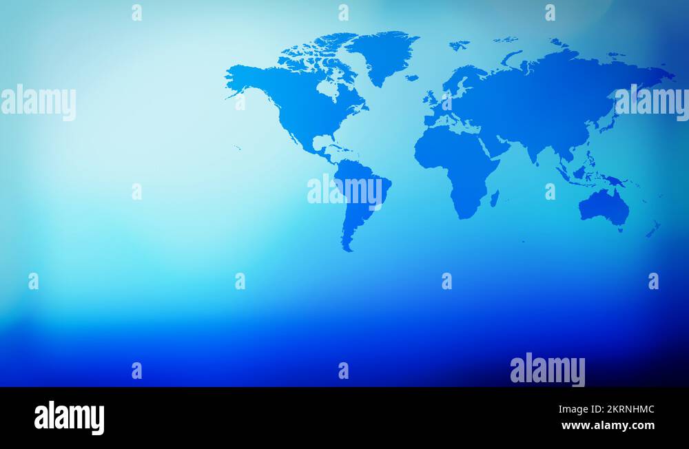 Blue layout futuristic world map background 4k Stock Video Footage - Alamy