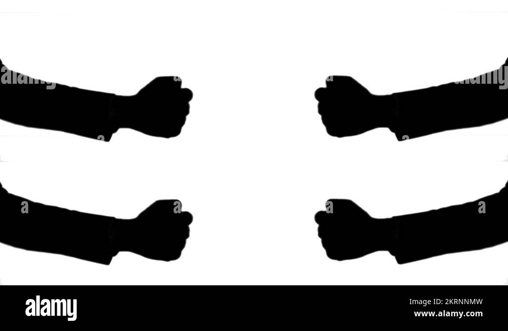 Four thumbs up silhouette Stock Video Footage - Alamy