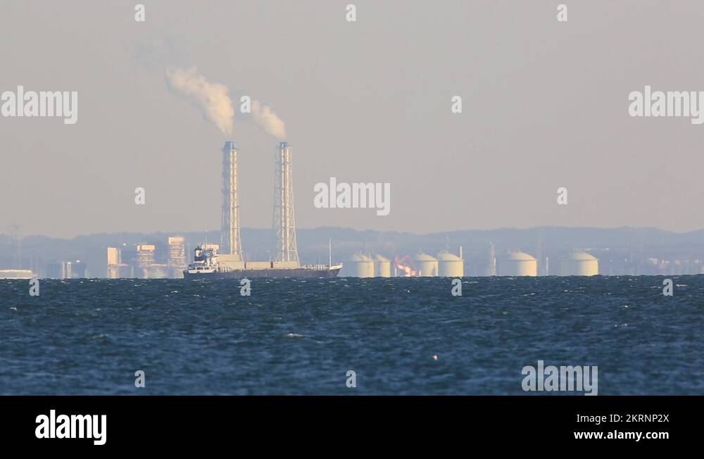 Cargo ship sailing at Tokyo bay, Tokyo, Japan Stock Video Footage - Alamy