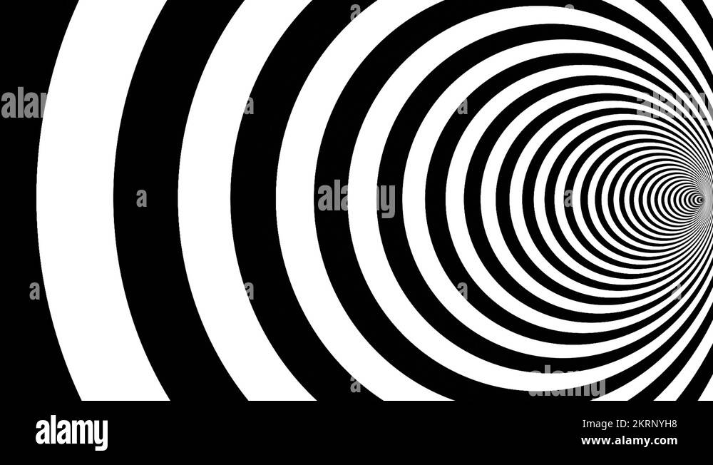 Optical illusion target tunnel retro spiral hypnosis circle circles ...