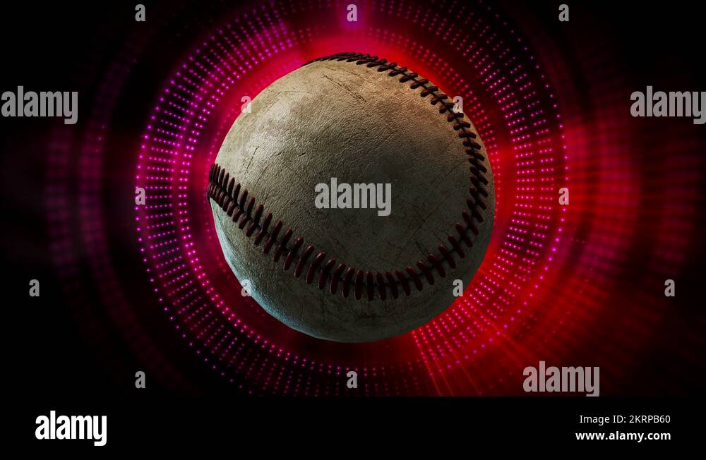 Rotating Baseball Ball as 3d Animated Sports Motion Graphics Background ...