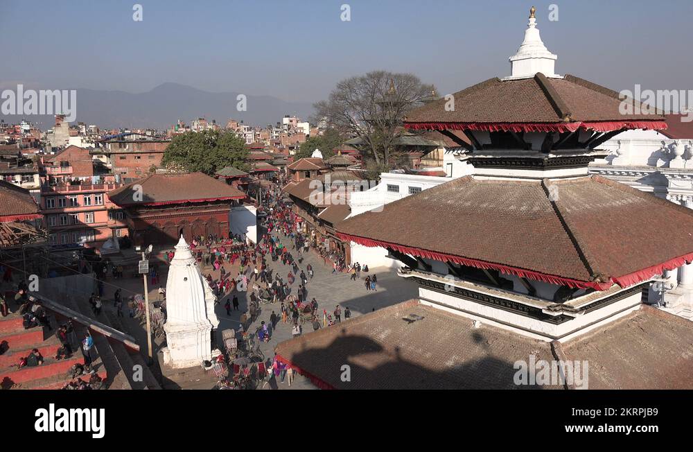 History and culture of kathmandu durbar square Stock Videos & Footage ...