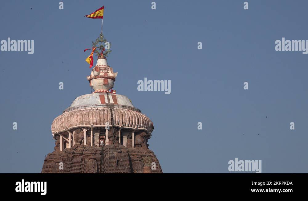 Tower of Jagannath temple complex in Puri, India Stock Video Footage ...