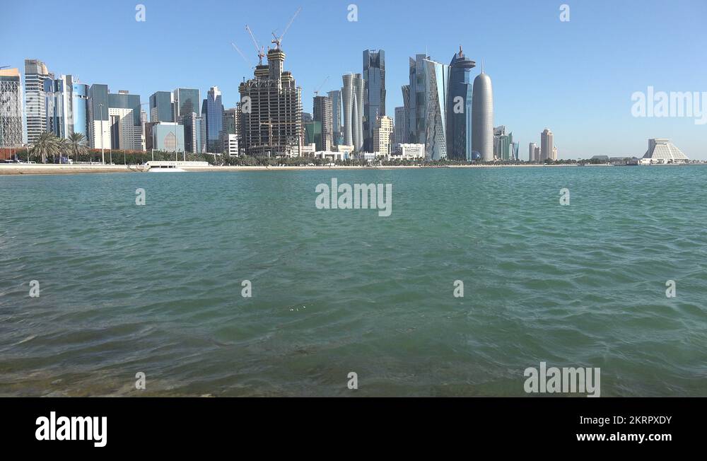 Office buildings west bay doha Stock Videos & Footage - HD and 4K Video ...