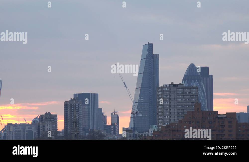 Skyline iconic gherkin architecture buildings Stock Videos & Footage ...