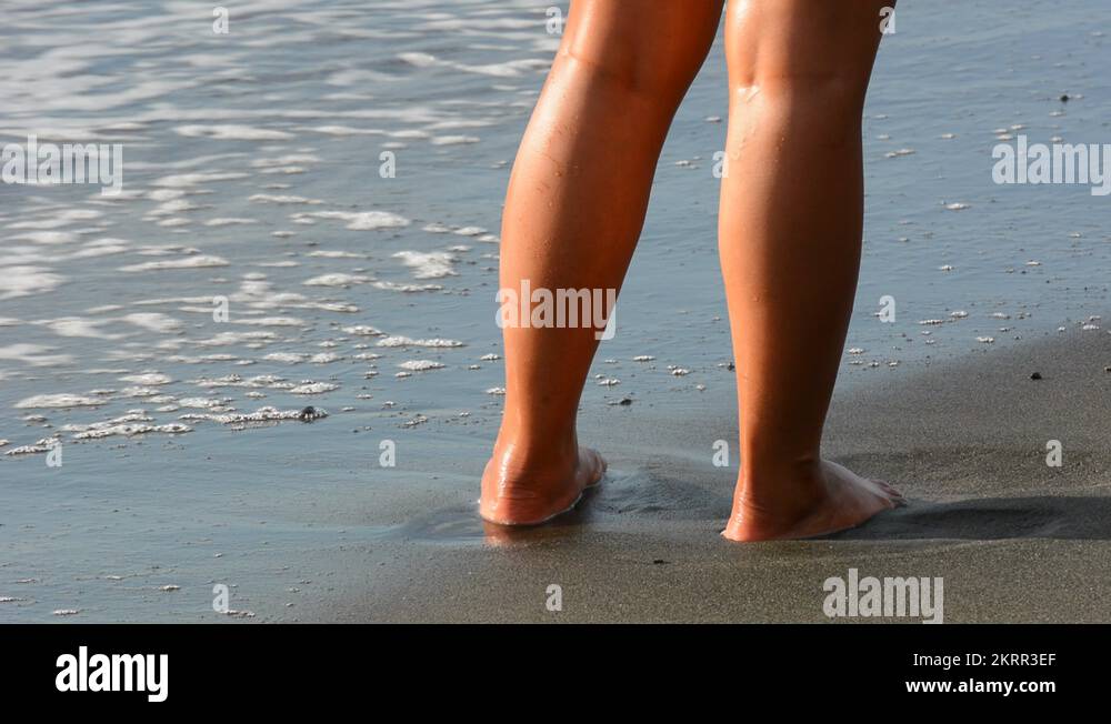 Filipino woman standing on the beach in the Philippines Stock Video ...
