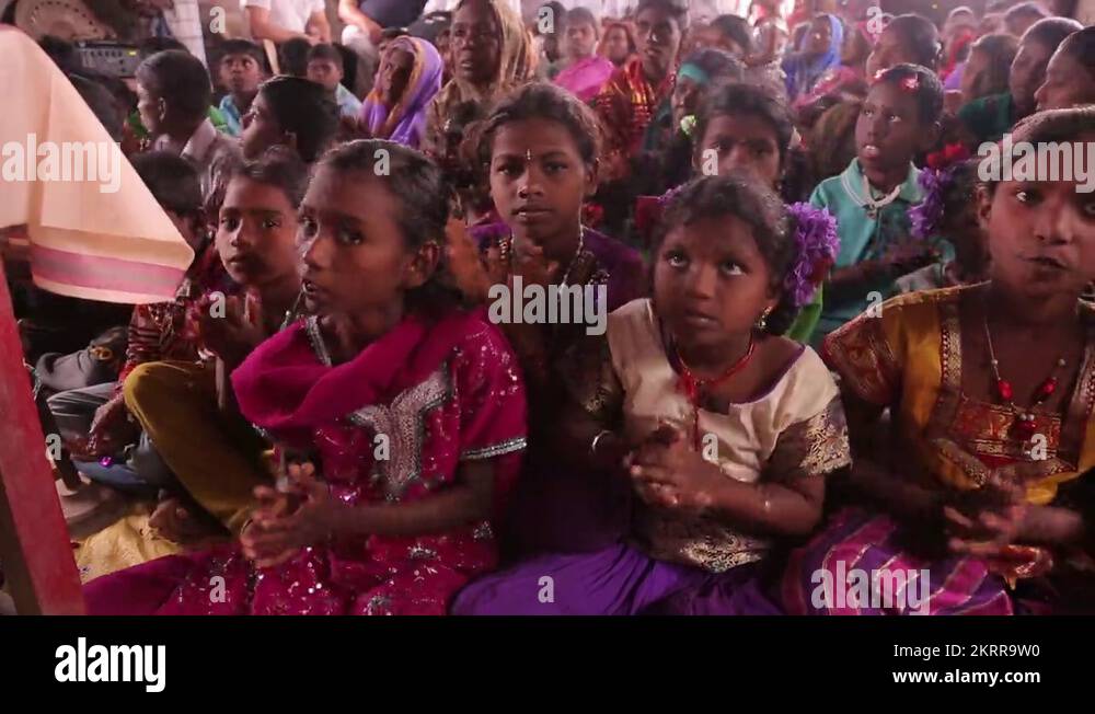 Indian women and kids singing and clapping Stock Video Footage - Alamy
