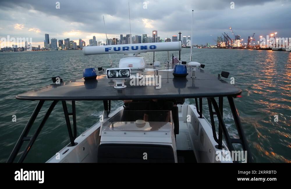 Police boat blue lights flashing Stock Videos & Footage - HD and 4K ...