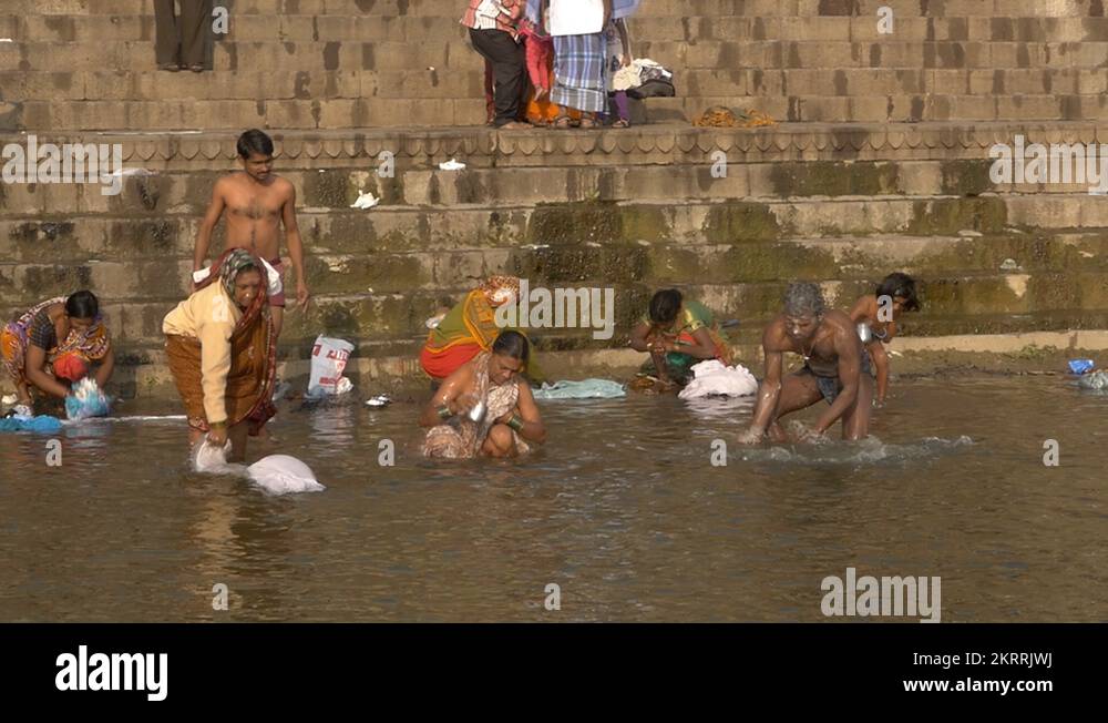 People bathing by ganga water Stock Videos & Footage - HD and 4K Video ...