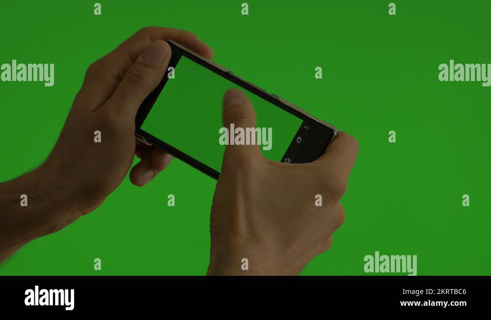 Smart phone green screen background 4K UHD 2160p footage - Mobile phone ...