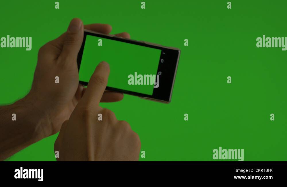 Smart phone green screen background 4K UHD 2160p footage - Mobile phone ...