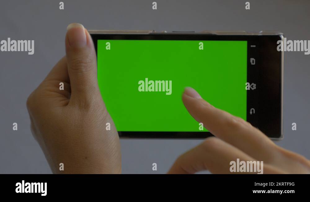 Mobile phone green screen background 4K UHD 2160p footage - Smart phone ...