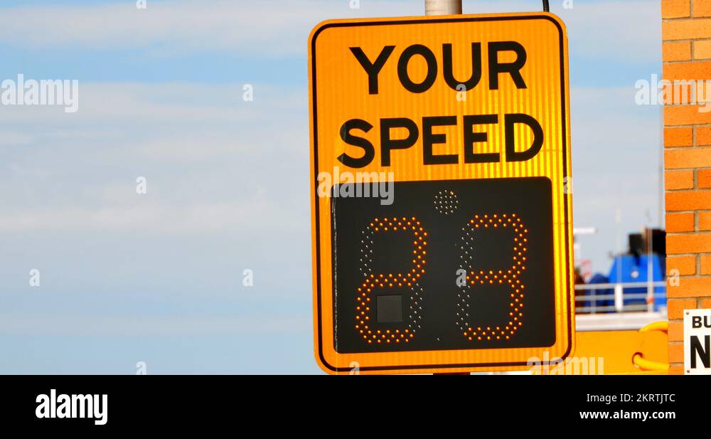 Reduce speed signs Stock Videos & Footage - HD and 4K Video Clips - Alamy