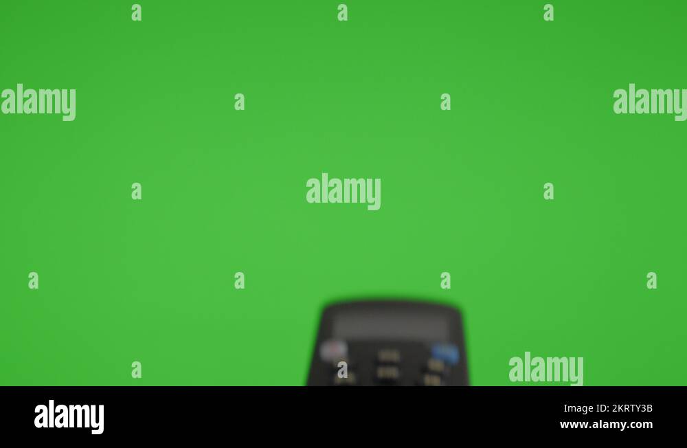 Remote control using on green screen background for volume control 4K ...
