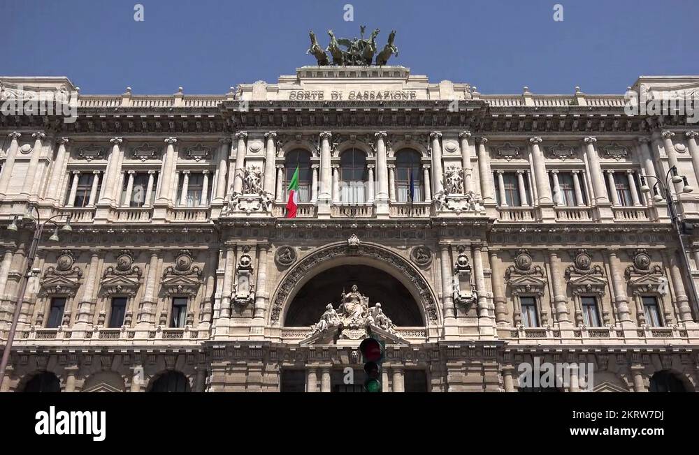 Justice Palace Supreme Court Cassation Rome Italy Umberto Bridge View ...