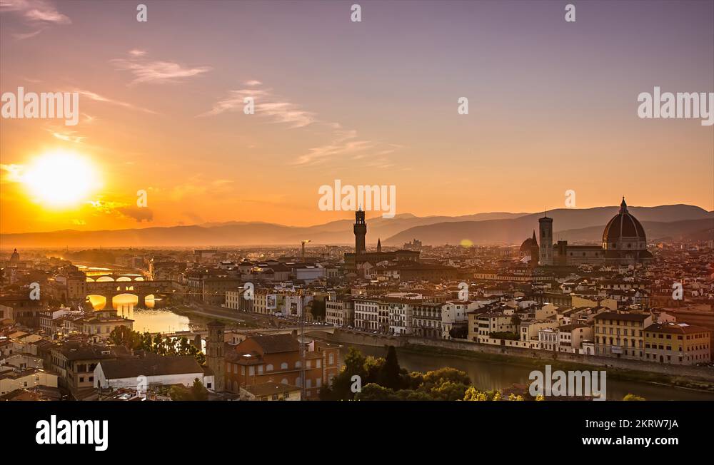 Florence skyline sunset Stock Videos & Footage - HD and 4K Video Clips ...