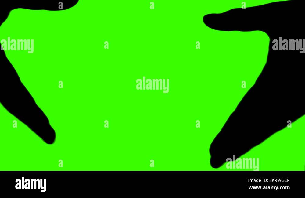 Heart hand sign green screen - HD Stock Video Footage - Alamy