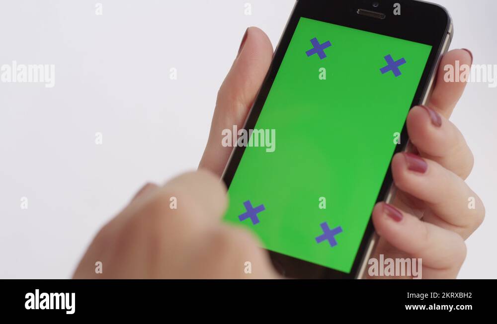 Girl hands using chroma key smartphone tap and swipe gestures- vertical ... Girl hands using chroma key smartphone tap and swipe gestures- vertical ...