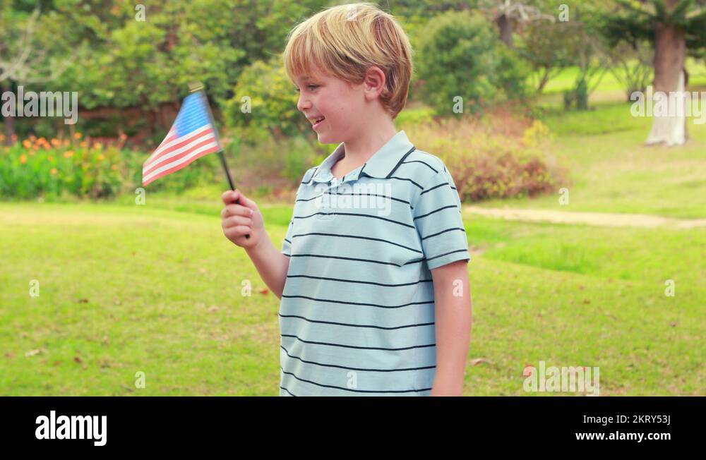 Boy holding american flag Stock Videos & Footage - HD and 4K Video ...