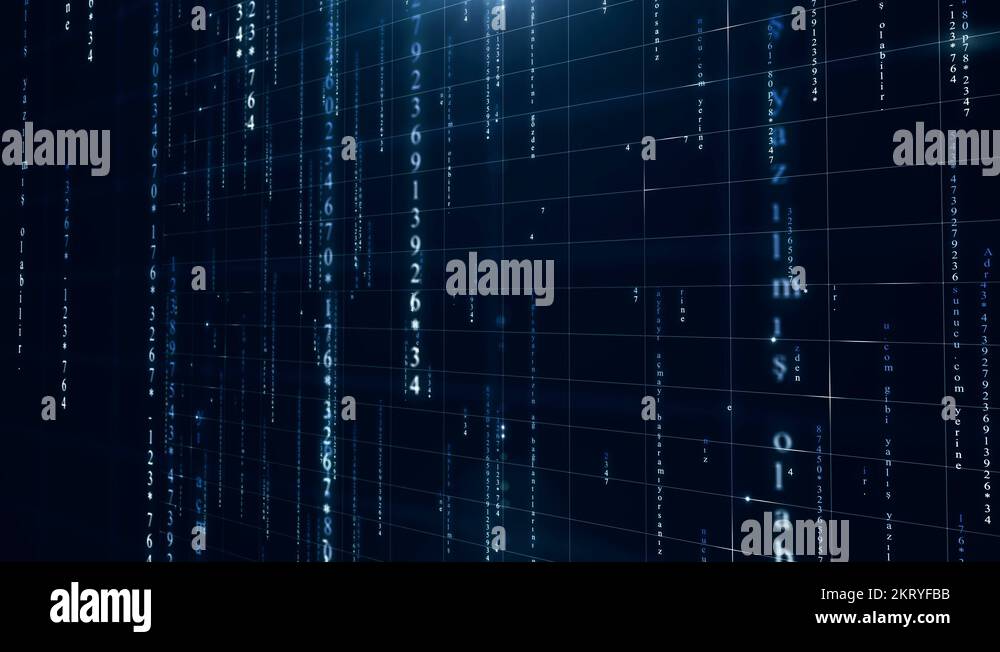 BLUE digital data background 4K (More than 35 Stock Video Footage - Alamy