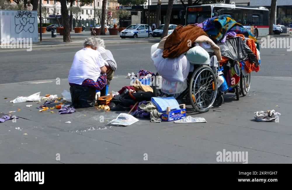 Homeless in rome Stock Videos & Footage - HD and 4K Video Clips - Alamy
