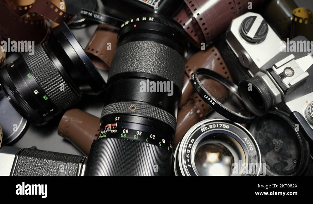 Vintage old cameras lenses Stock Videos & Footage - HD and 4K Video ...