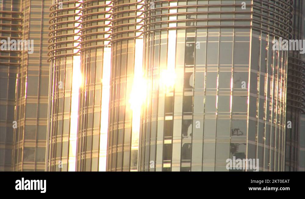 Burj Khalifa Dubai slow zoom stars Stock Video Footage - Alamy