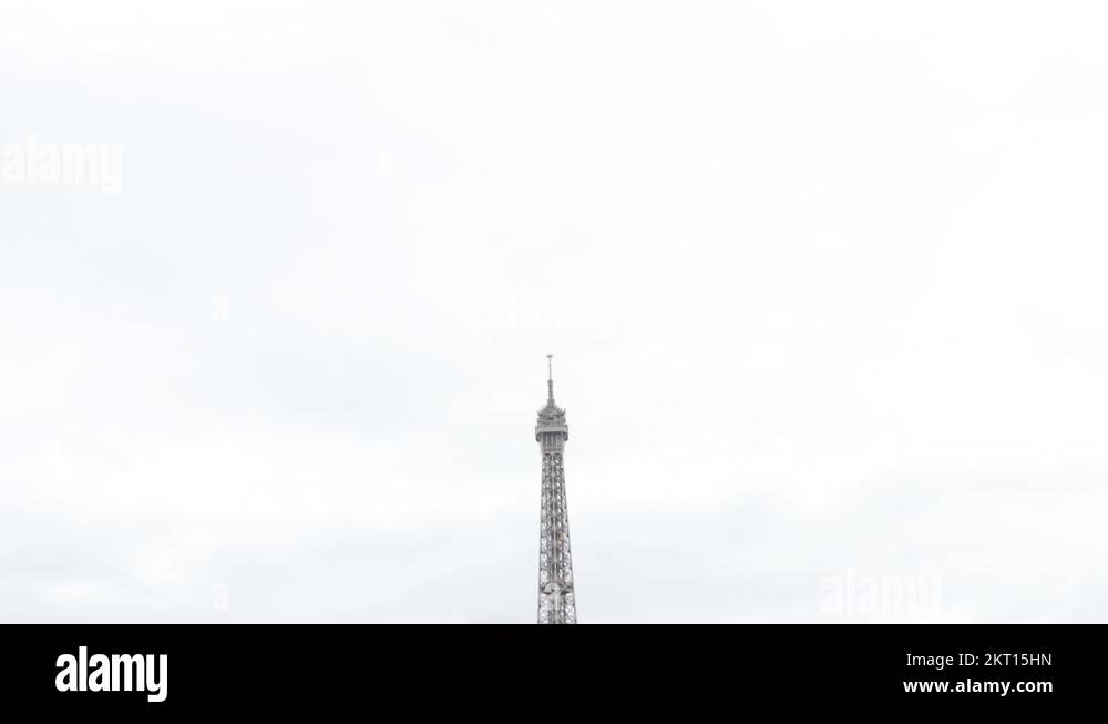 Famous symbol of Paris and France Eiffel tower by the day 4K 3840X2160p ...