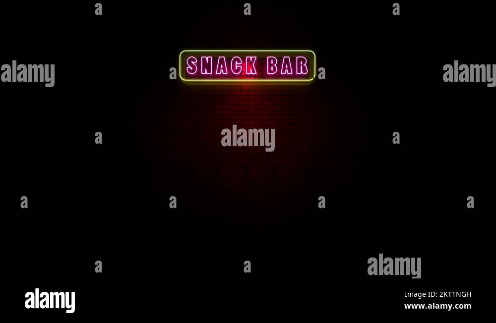 Snack bar neon sign Stock Videos & Footage - HD and 4K Video Clips - Alamy