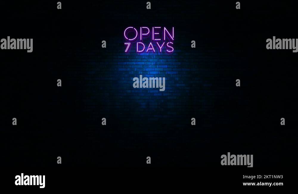 Open 7 days sign Stock Videos & Footage - HD and 4K Video Clips - Alamy