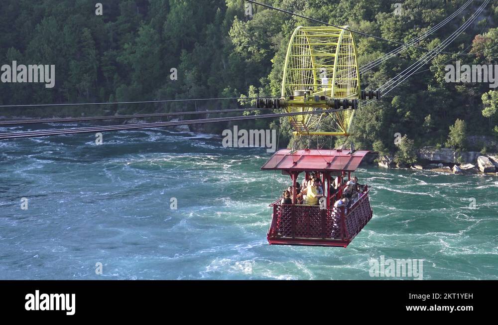 Whirlpool Aero Cable car, Niagara Falls 2015 Stock Video Footage - Alamy