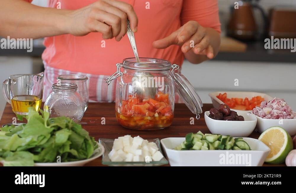 Preserving jar salad vegetables Stock Videos & Footage - HD and 4K ...