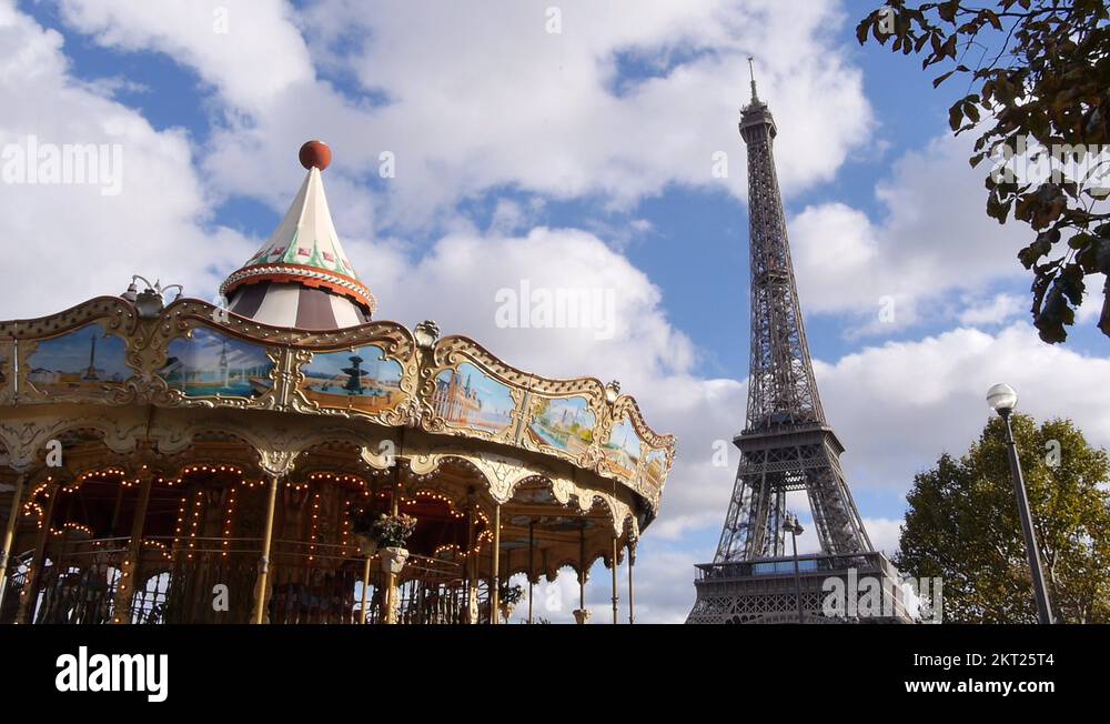 Paris carousel eiffel tower Stock Videos & Footage - HD and 4K Video ...