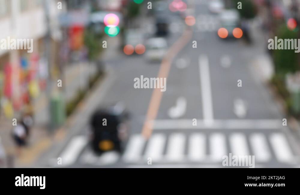 background with cars. Out of focus background with blurry unfocused ...