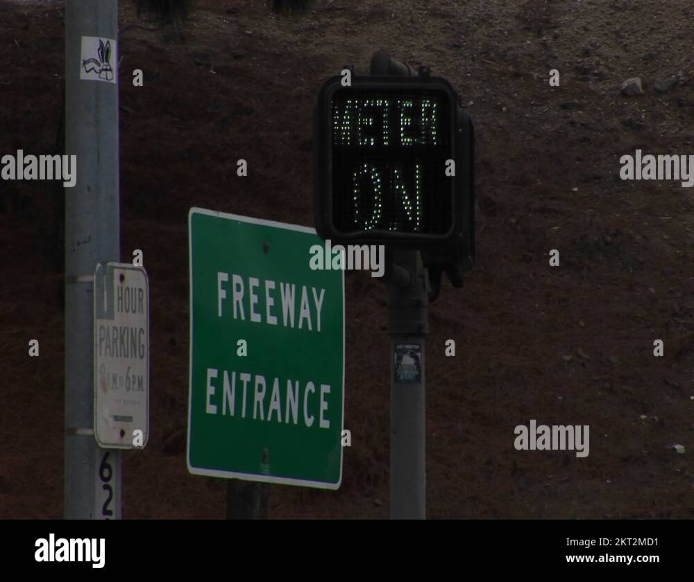 Freeway entrance sign Stock Videos & Footage - HD and 4K Video Clips ...