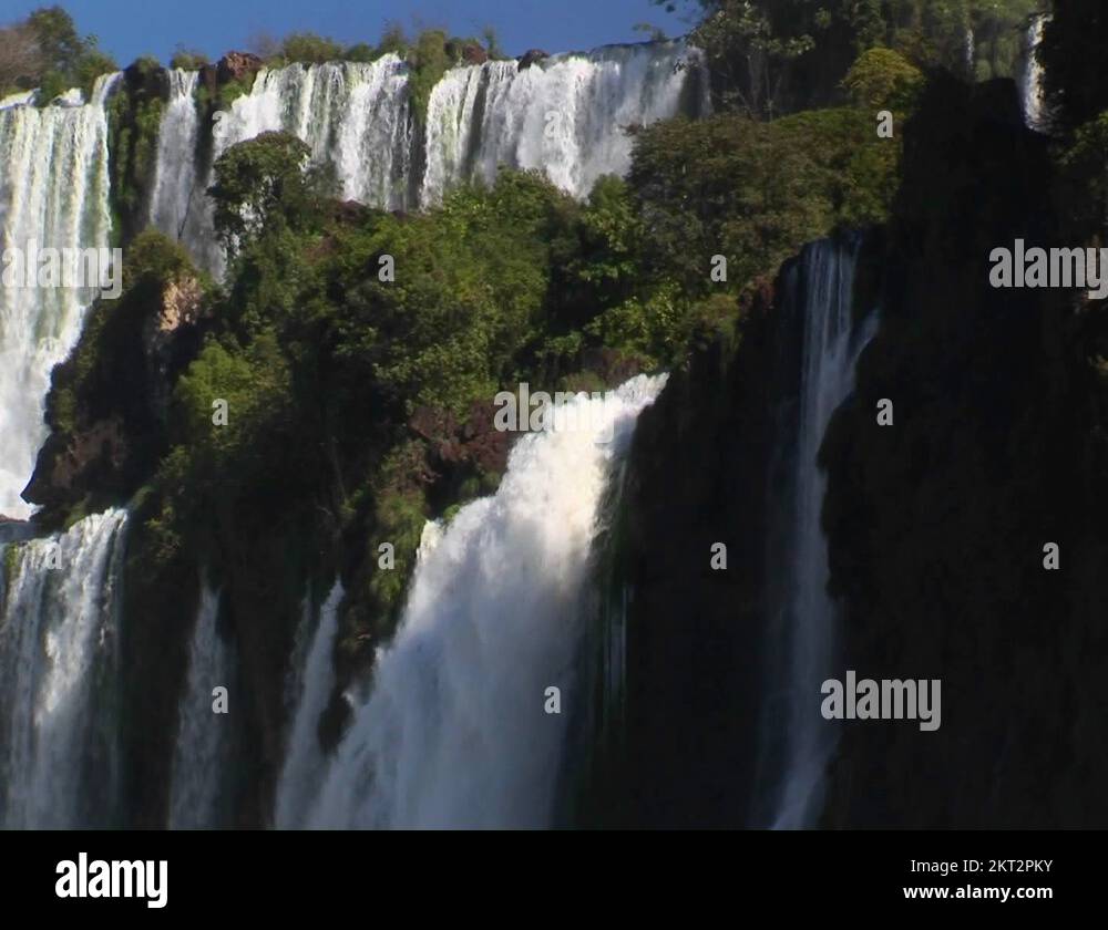 Iguacu waterfalls brazil argentina border Stock Videos & Footage - HD ...
