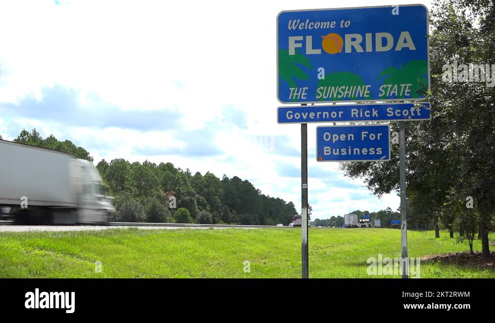 Florida sunshine state sign Stock Videos & Footage - HD and 4K Video ...