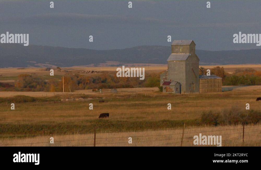 Grain silo on the prairies Stock Videos & Footage - HD and 4K Video ...