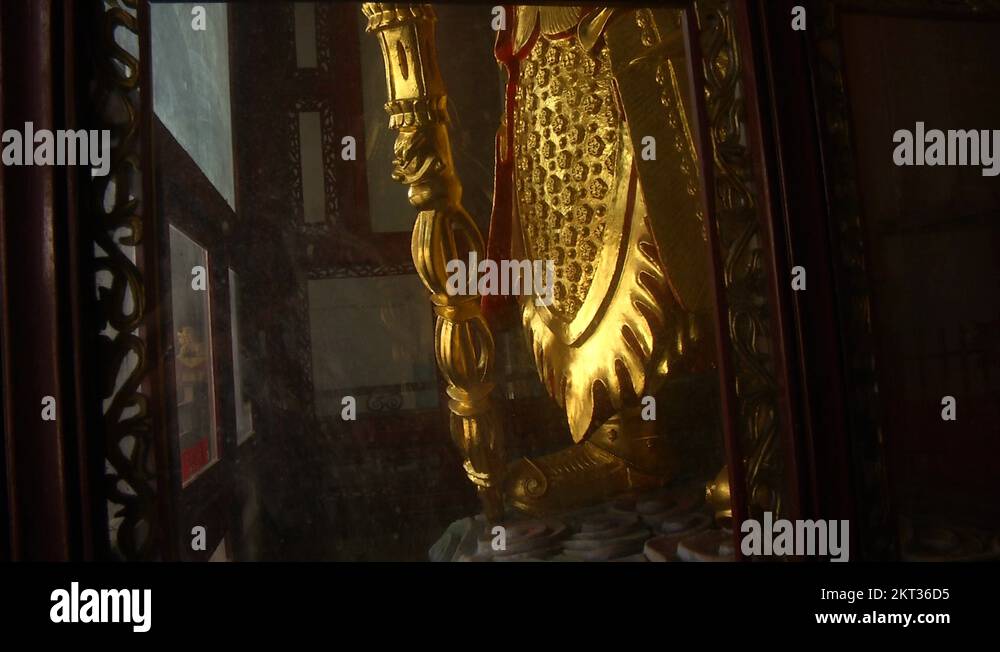 Heavenly Kings and Maitreya inside the temple of Yingjiang Temple ...